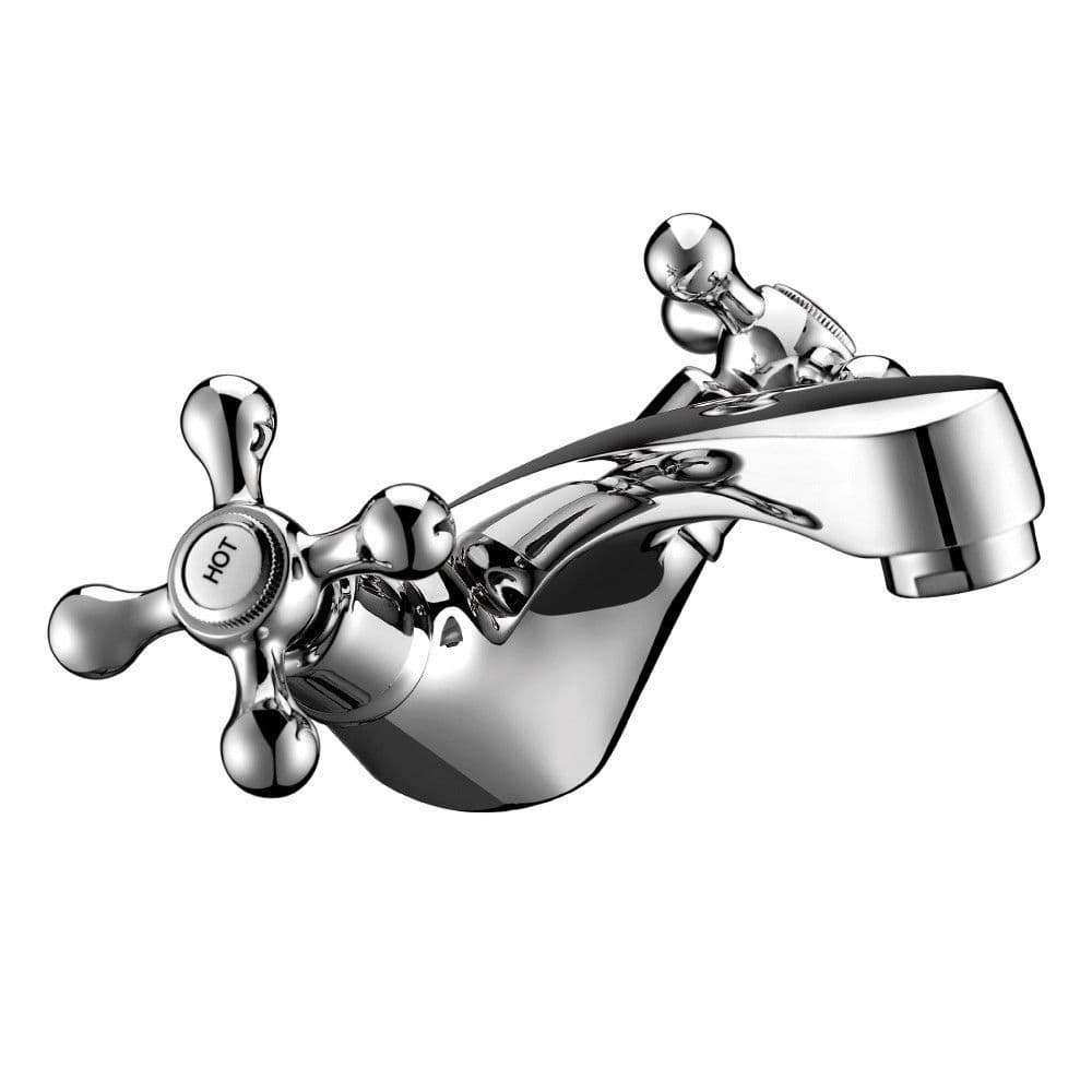Hynar Chrome Basin Mono Mixer & Slotted Sprung Basin Waste