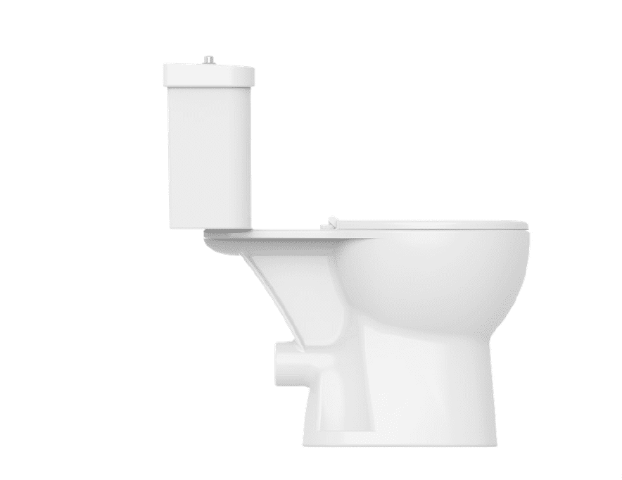 Icare Disabled Close Coupled Raised Height Toilet Lever Cistern