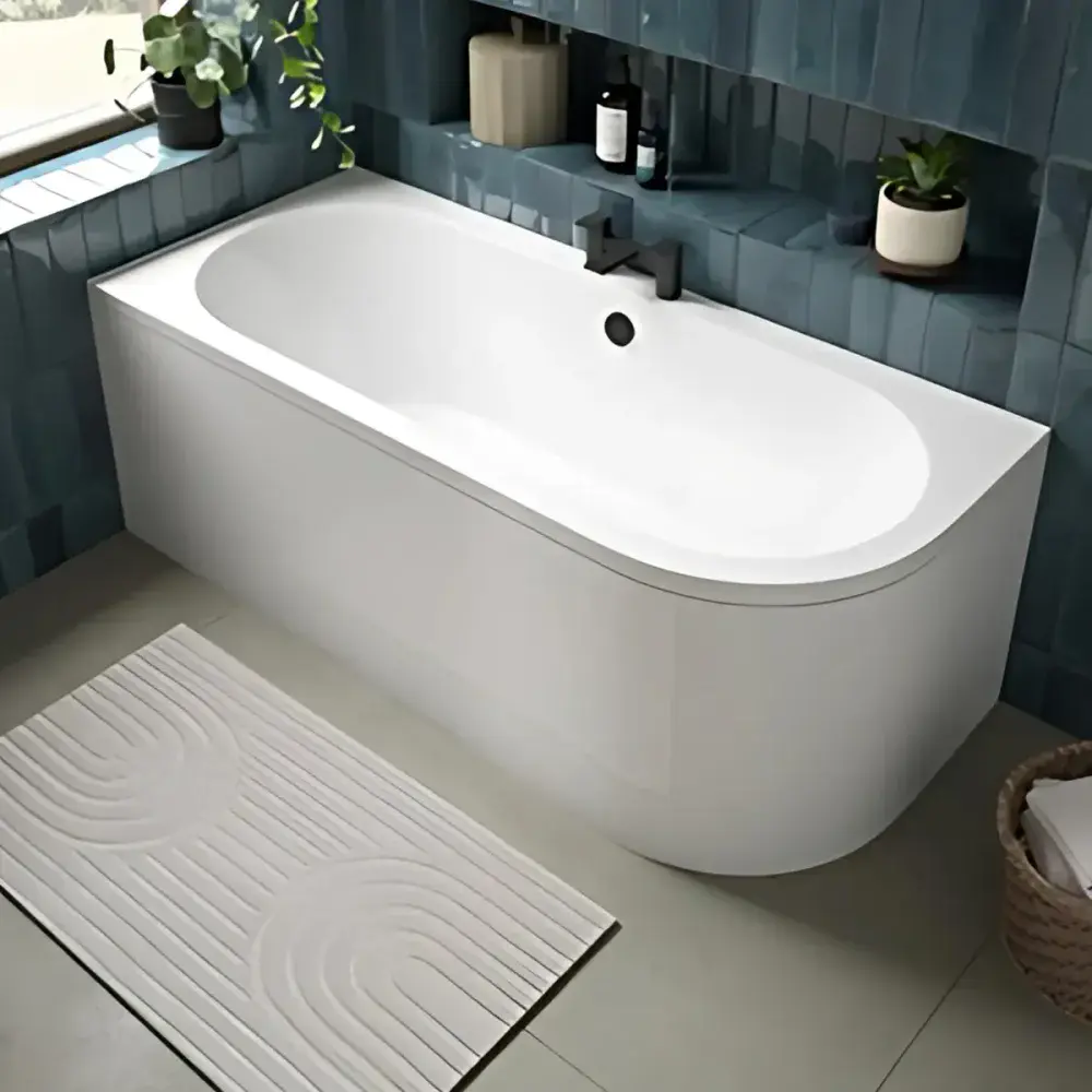 J-Bath Back To Wall Corner Bath 1650mm x 725mm Left or Right Handed