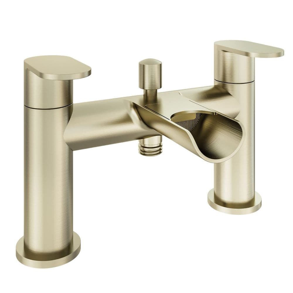 Ledwell Bath Shower Mixer BSM Tap with Handset Brushed Brass
