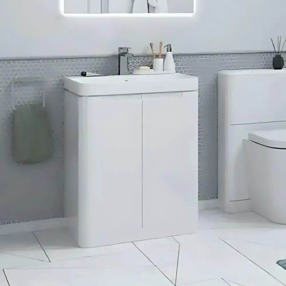 Libras 500 2 Door Basin Unit White Gloss