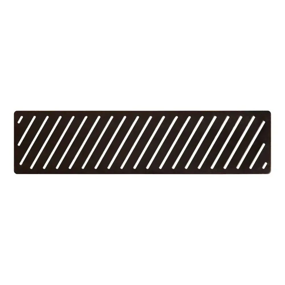 Linear Tray Waste Cover - Matt Black