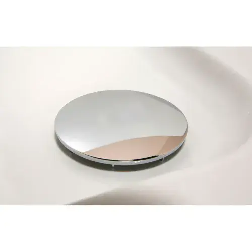 Low Profile Tray Waste & Cover - Chrome