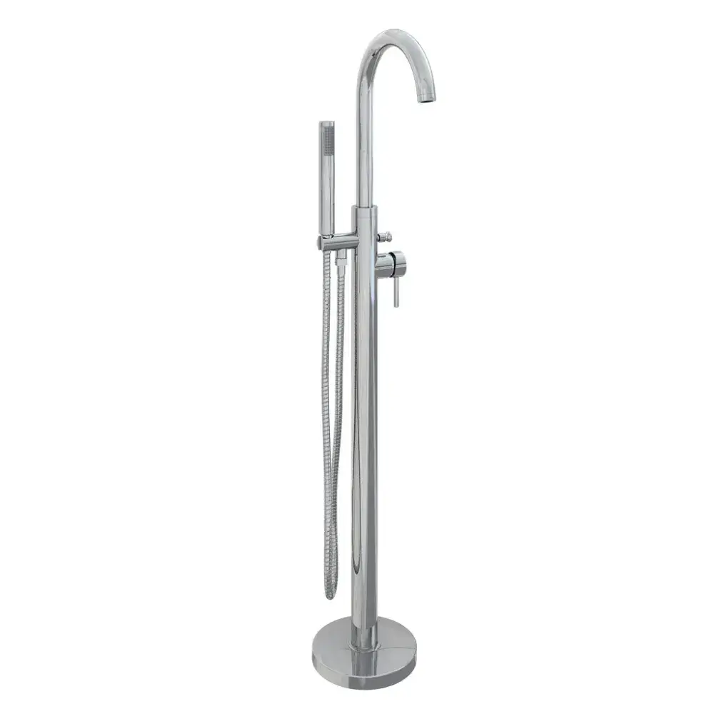 Meriden Floor Standing Single Level Bath Shower Mixer BSM Tap - Chrome
