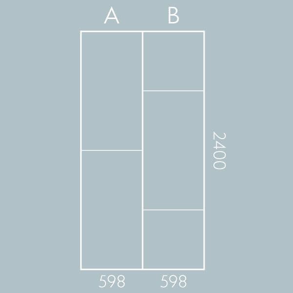Multipanel Crystal Marble XL Offset Tile Collection 2400 x 598mm ...
