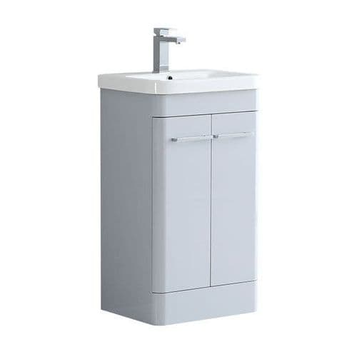 Narvik Light Grey 600mm - Basin Unit - 100% Waterproof Basin Unit