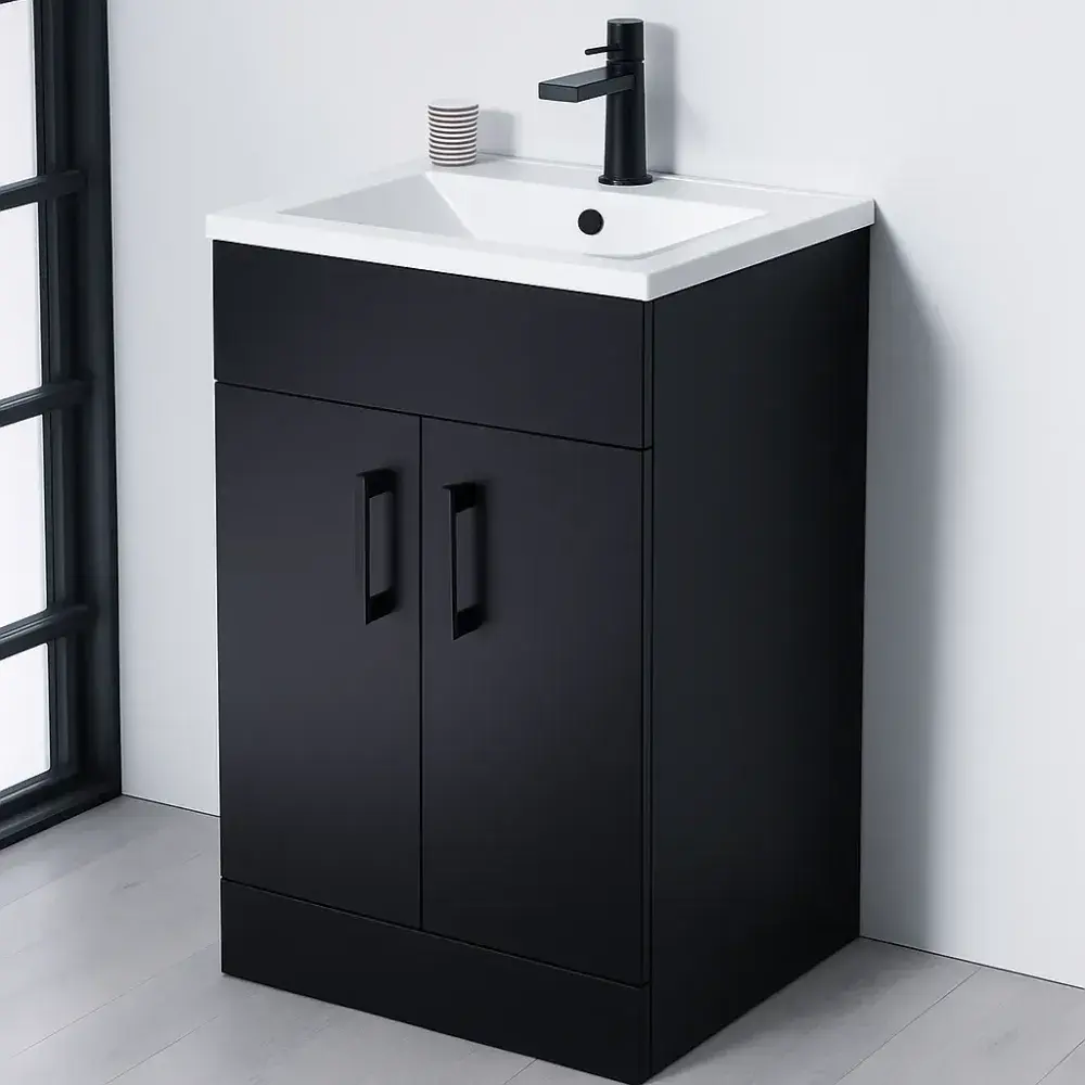 Qualitex Monica Vanity Basin Unit and Resin Basin - 500mm Wide ...