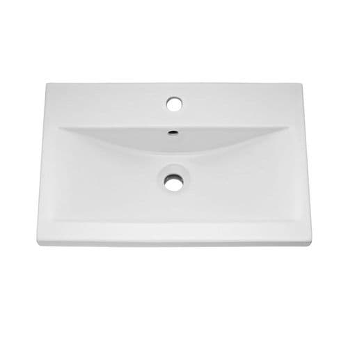 Riber Waterproof 600mm Vanity Unit Gloss White