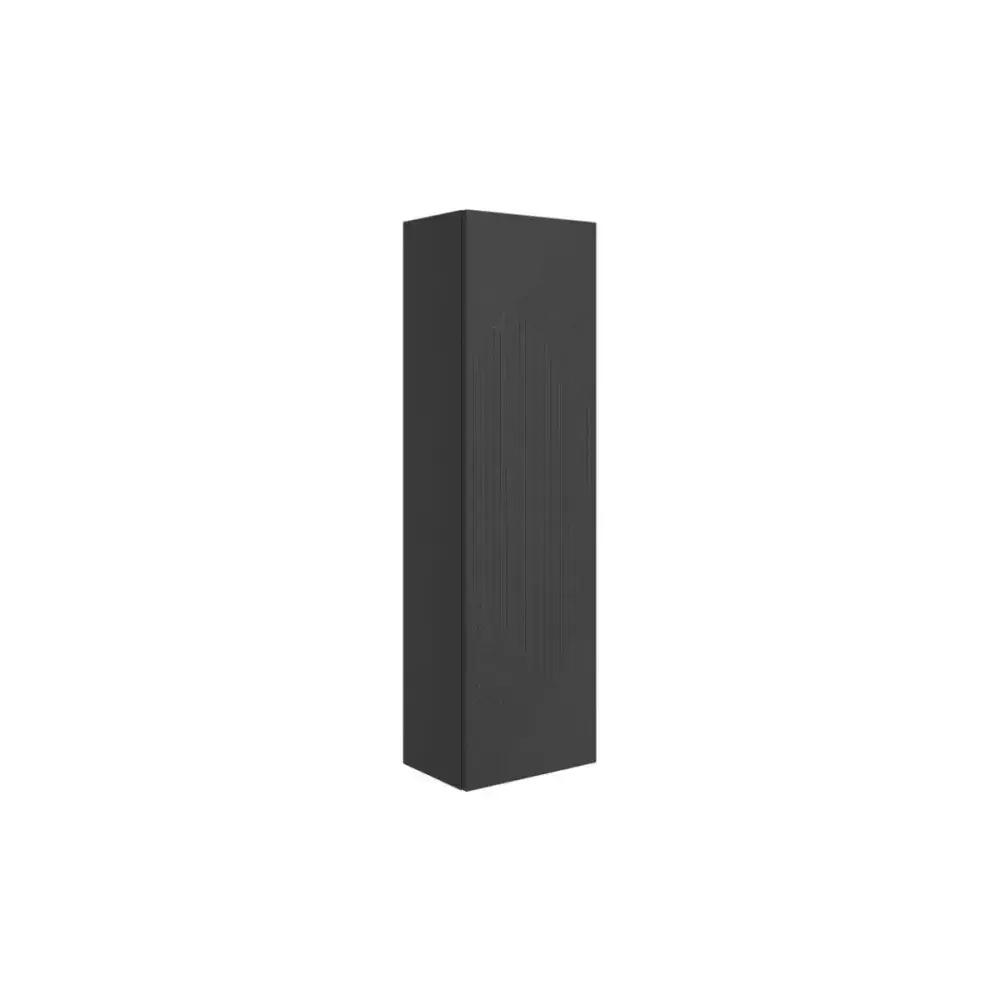 Roseville 350mm Wall Hung 1 Door Tall Unit - Matt Graphite Grey