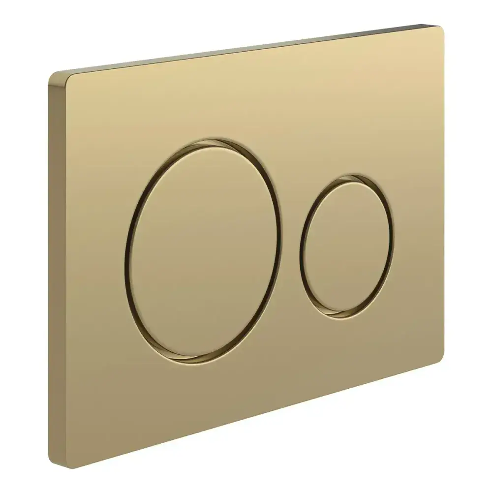 Round Push Button Flushplate - Brushed Bronze