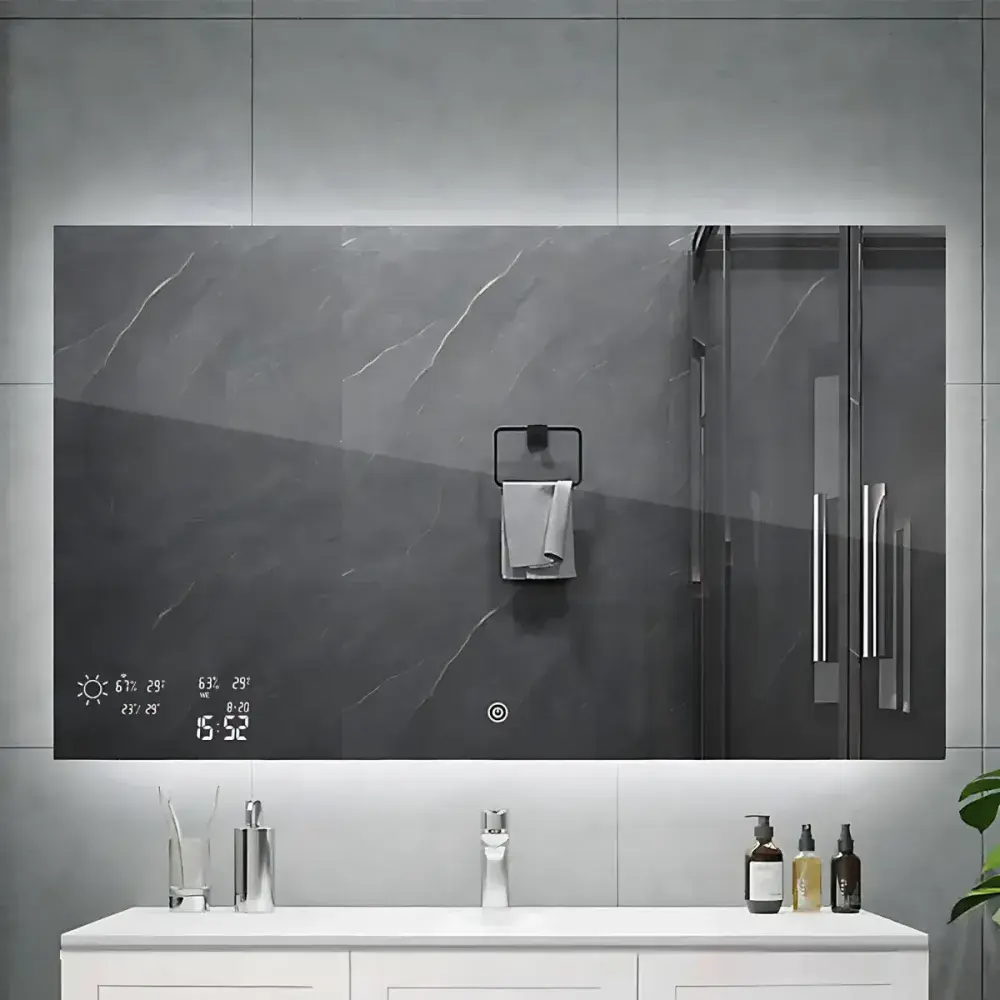 Solstice Infrared Smart Mirror 600x1000mm - Heats Your Bathroom