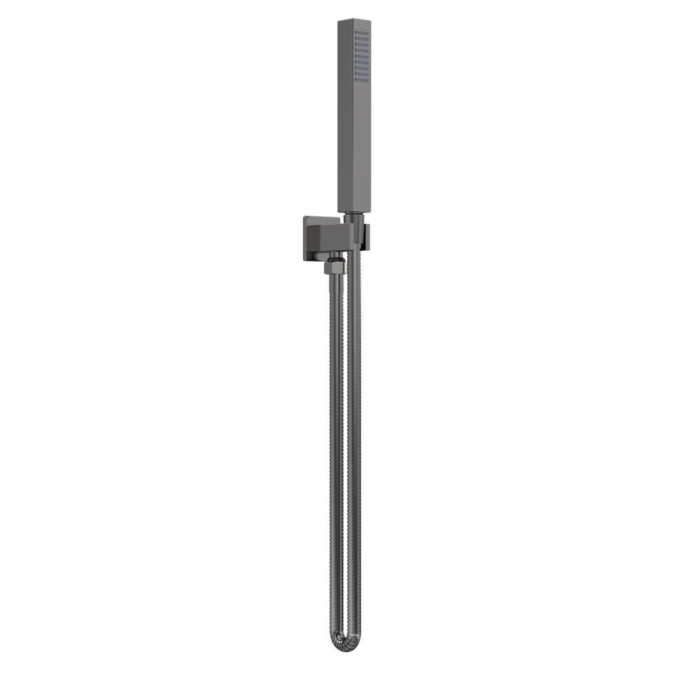 Sq Outlet Elbow C/W Parking Bkt & Kit Brushed Pewter A7264