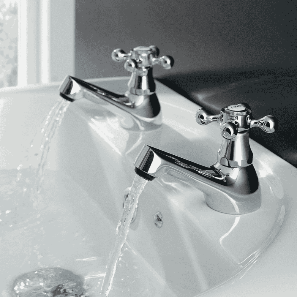 Stenhouse Basin Taps Pair Chrome