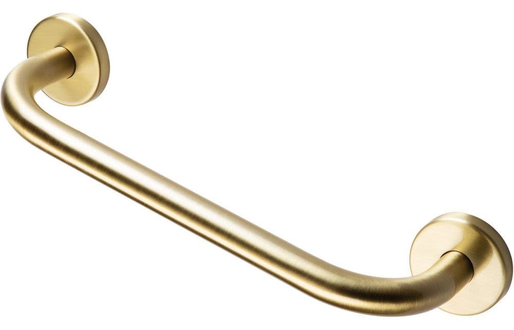 Straight 64cm Grab Rail Brushed Brass