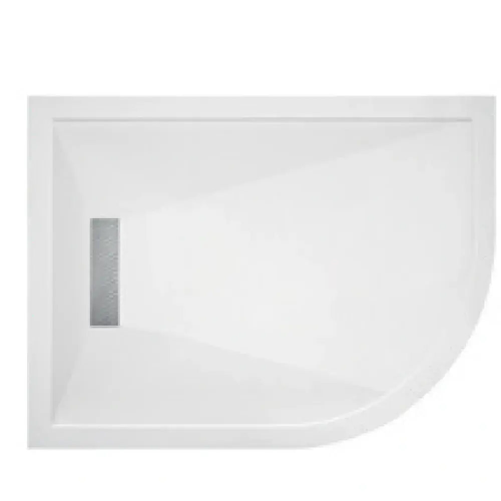 TM25 Linear Drain Offset Quadrant Shower Tray