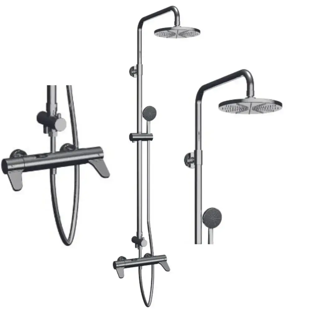 TMV3 Thermostatic Cool Bar Safety Shower Twin Head