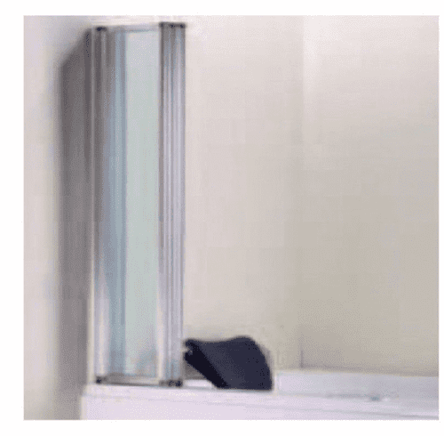 Universal 1250mm 5 Fold Bath Screen - Will Fit Corner Baths