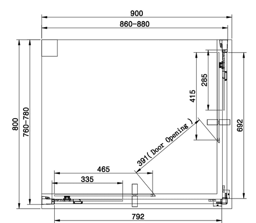 Vantage Matt Black Corner Entry and Offset Corner Entry Shower ...