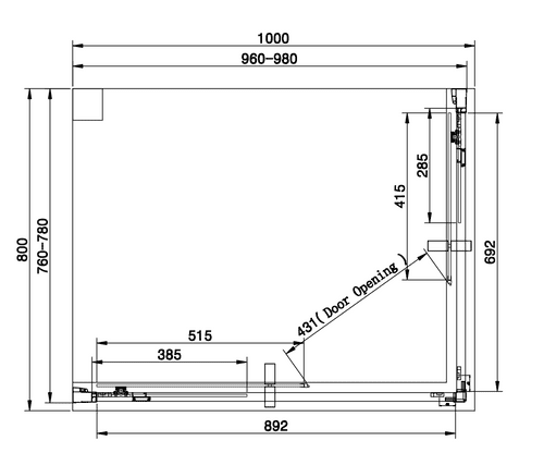 Vantage Matt Black Corner Entry and Offset Corner Entry Shower ...