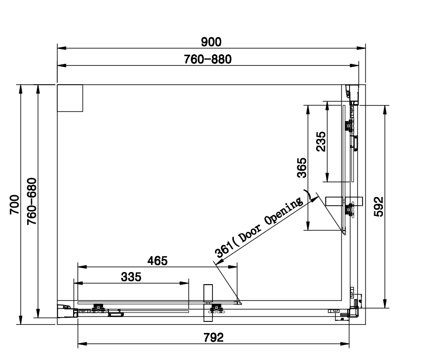 Vantage Matt Black Corner Entry and Offset Corner Entry Shower ...