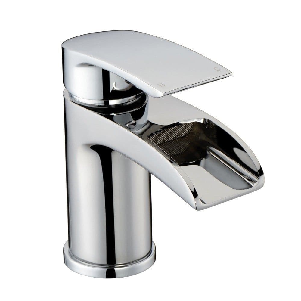 Vespa Chrome Basin Mono Mixer Tap & Slotted Sprung Basin Waste