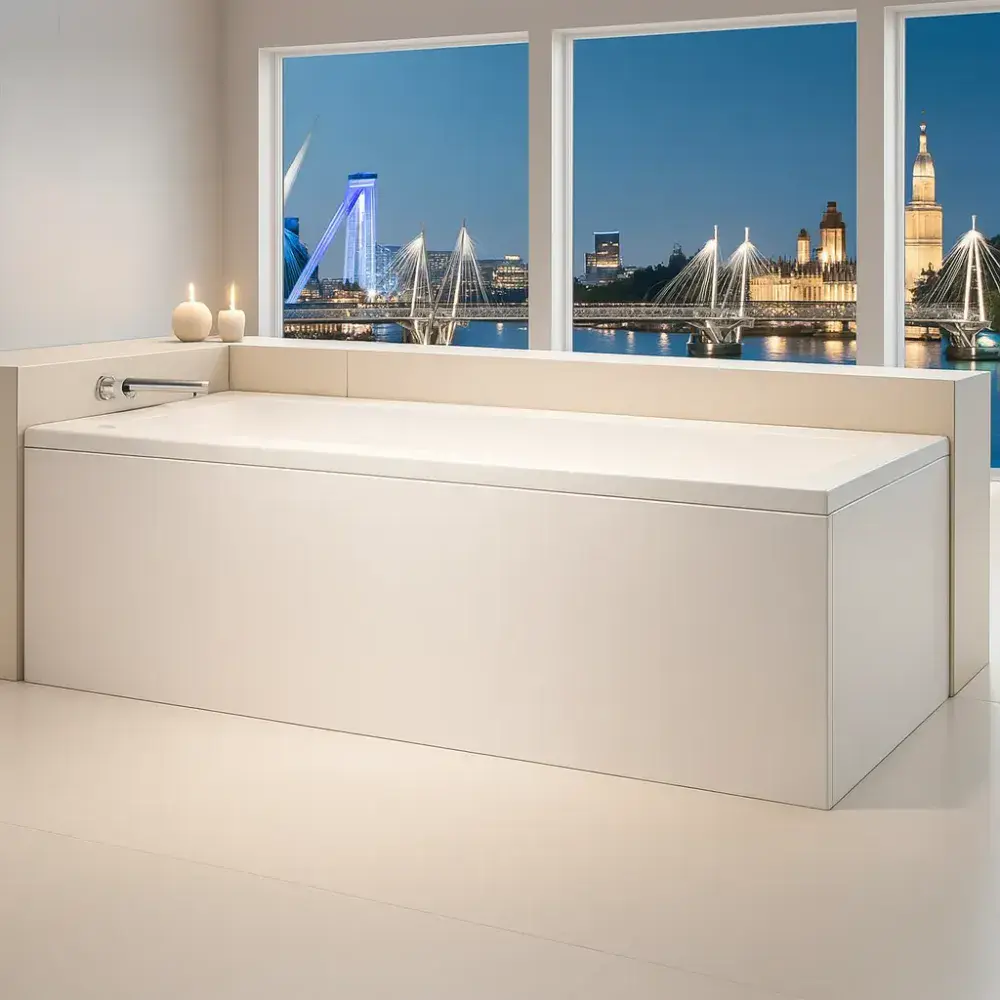 Zenith 5mm Square Single Ended Bath Various Sizes