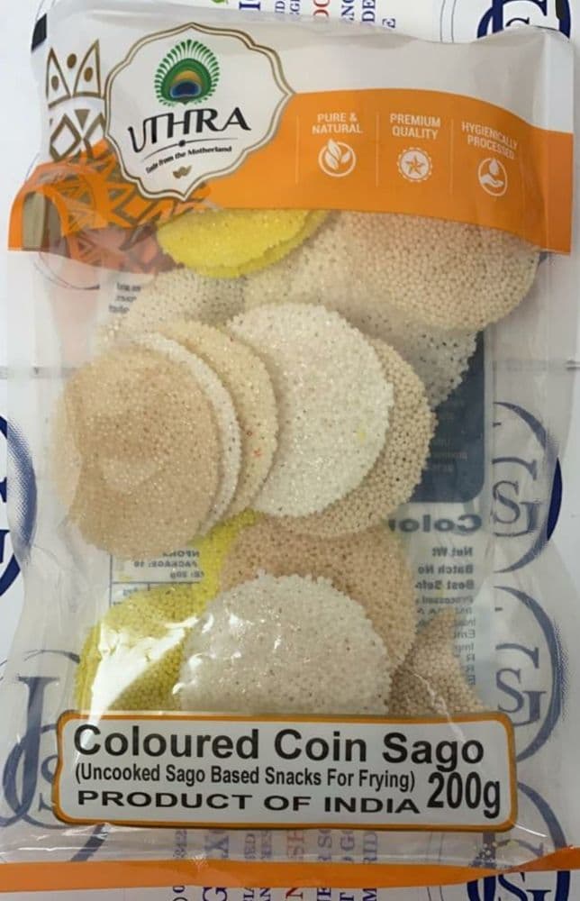 Coloured Coin Sago 200g - UTHRA