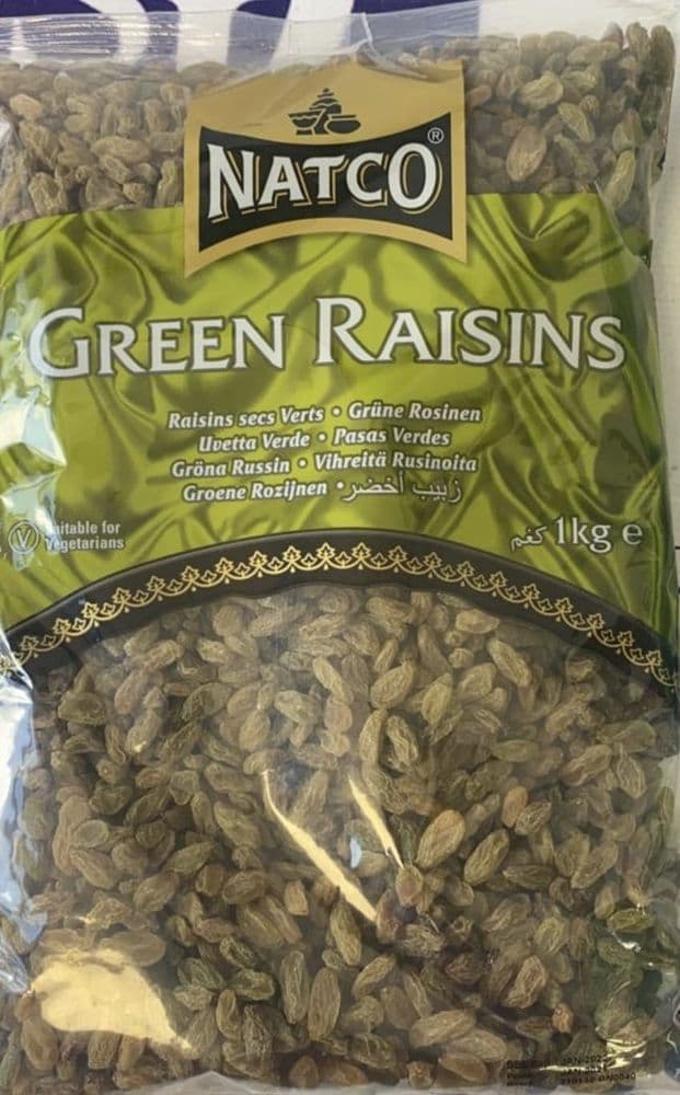Green Raisins 1KG Natco