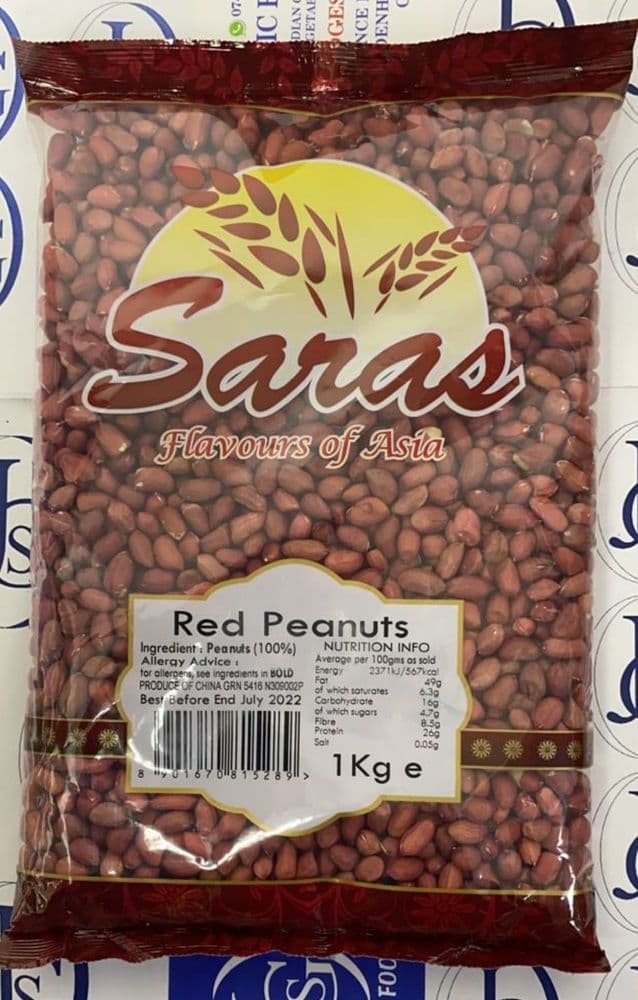 Red Peanuts 1Kg - Saras