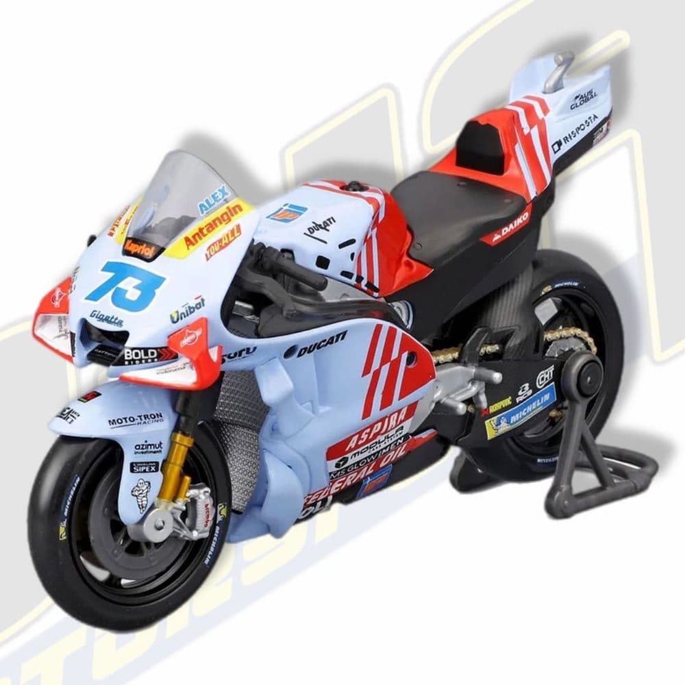 Alex Marquez 73 Gresini Ducati MotoGP Bike - 1 18 Scale Toy Model