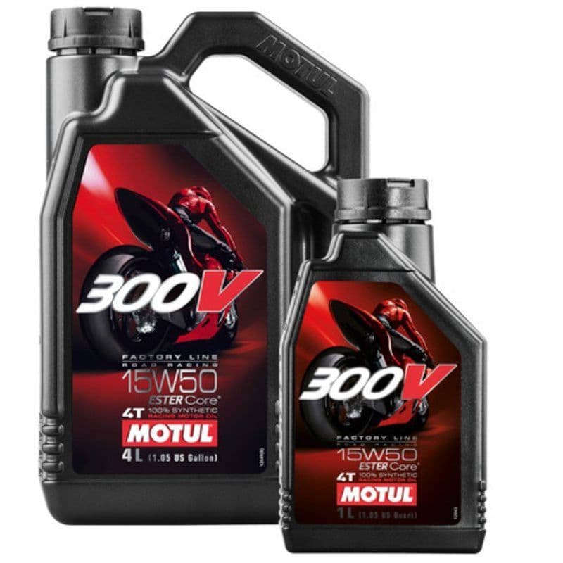 Motul 300V Factory Line Road Racing Engine Oil - 15W50