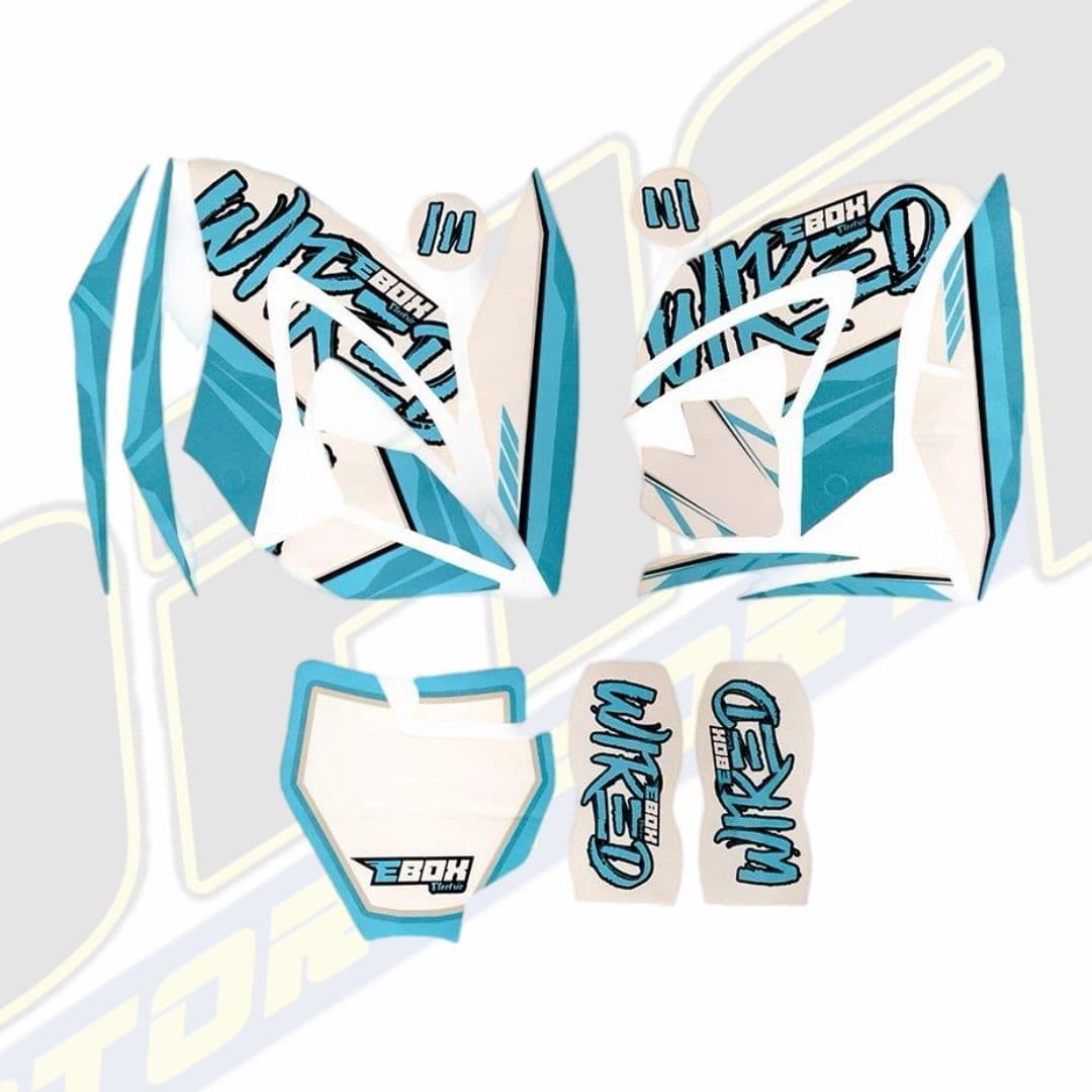 STOMP EBOX Wired Graphics / Sticker Kit - Blue