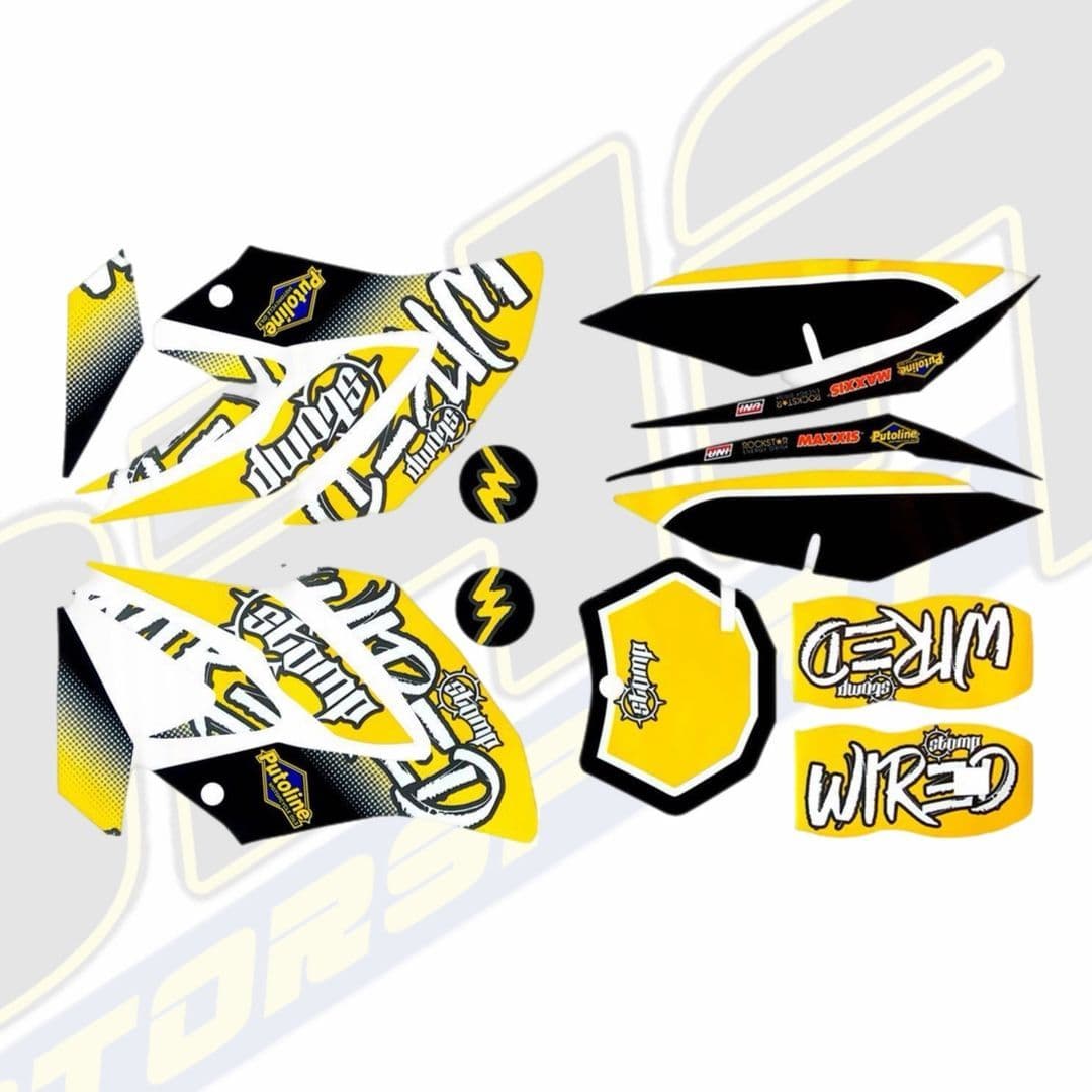 STOMP EBOX Wired Graphics / Sticker Kit - Yellow