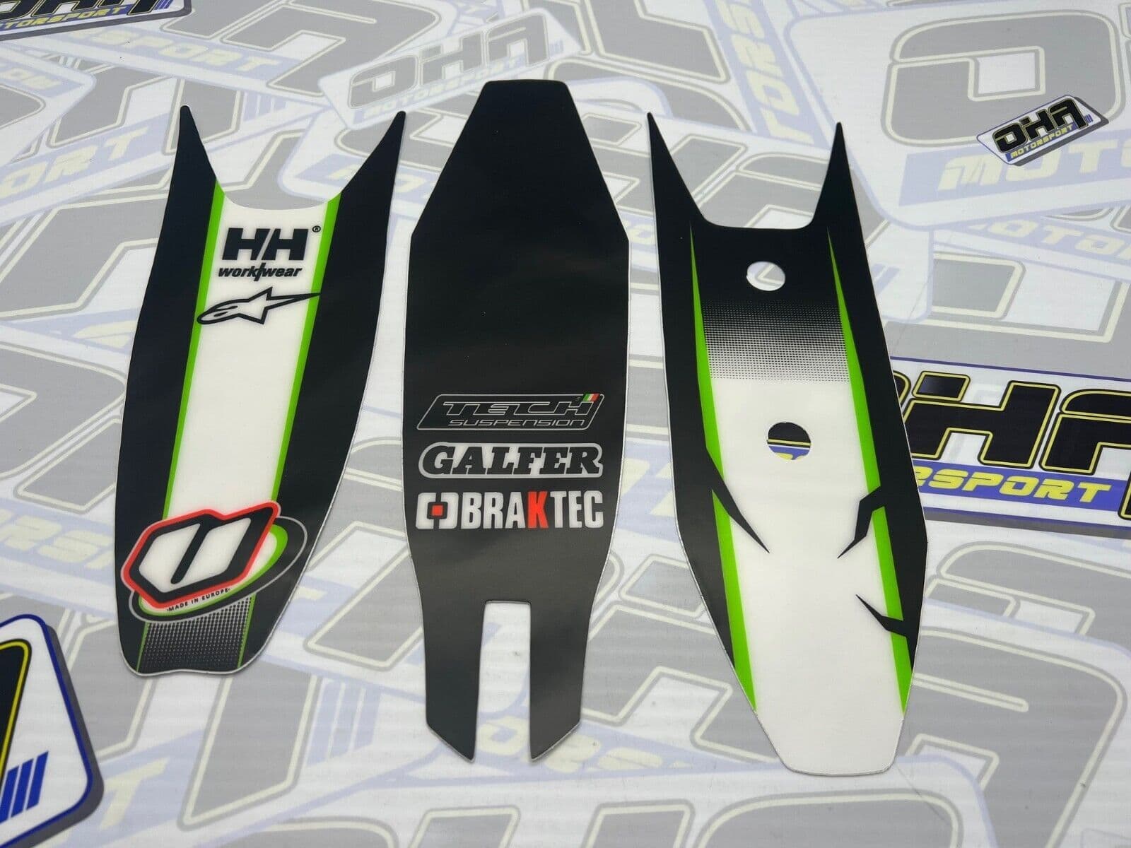 Vertigo Combat Works 2021 Front Mudguard Decals / Stickers - Genuine