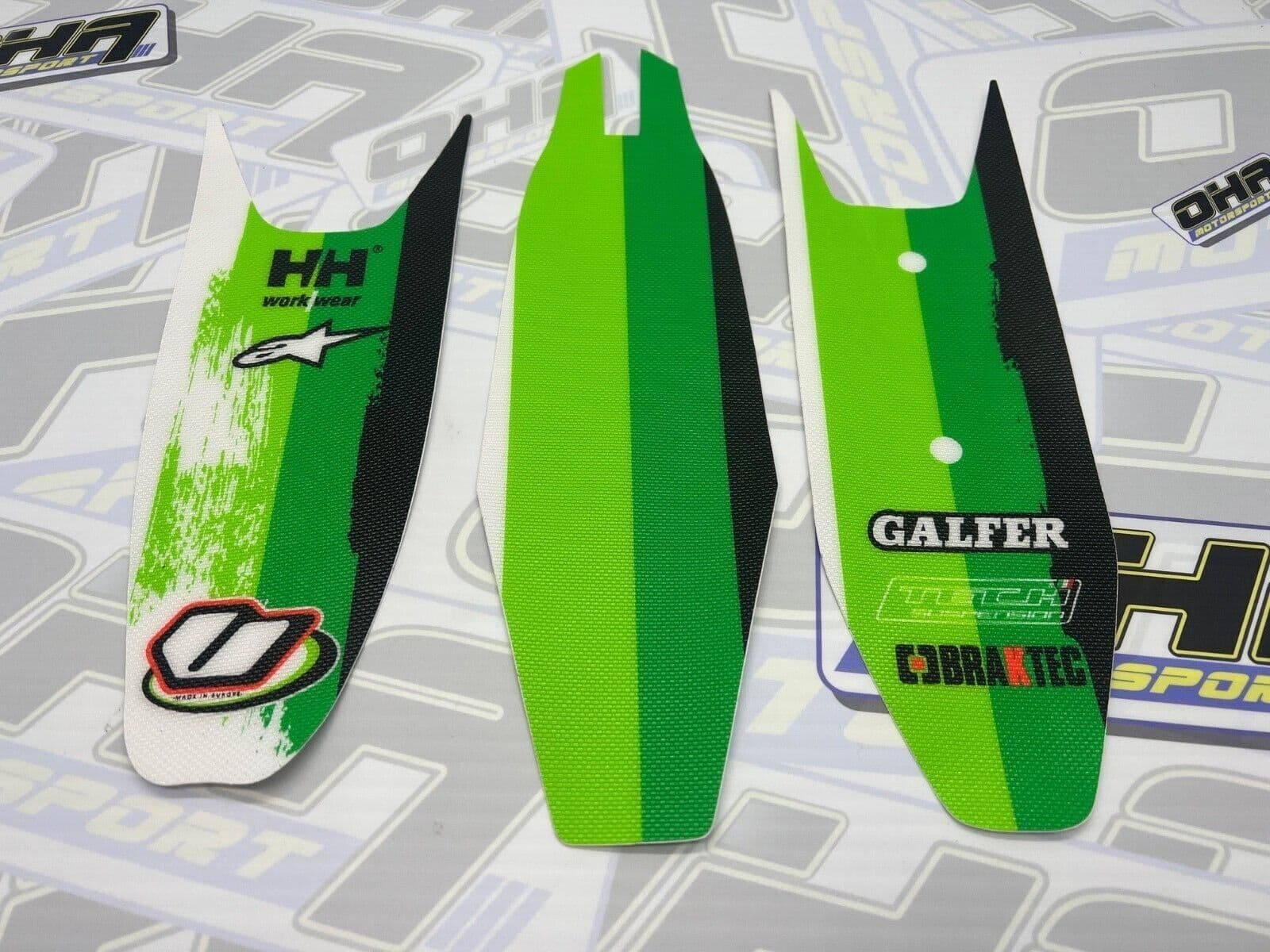 Vertigo DL12 2021 Front Mudguard Decals / Stickers - Genuine