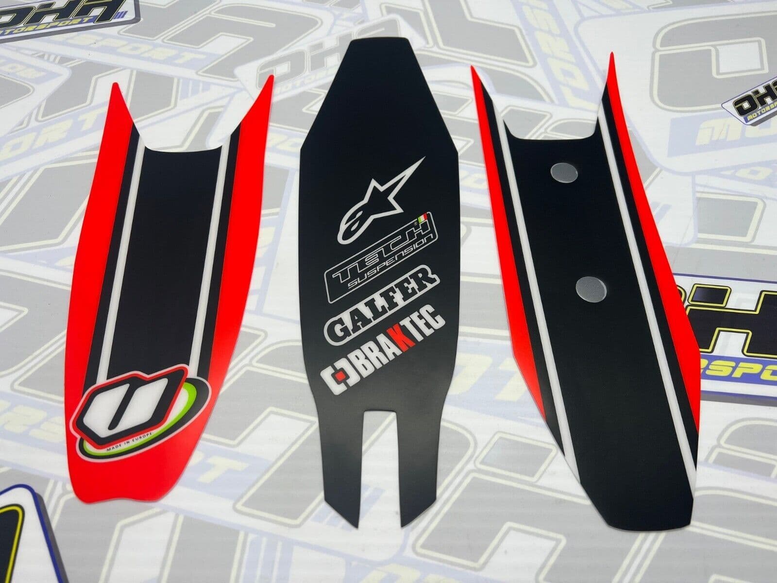 Vertigo R2 2020 Front Mudguard Decals / Stickers - Genuine