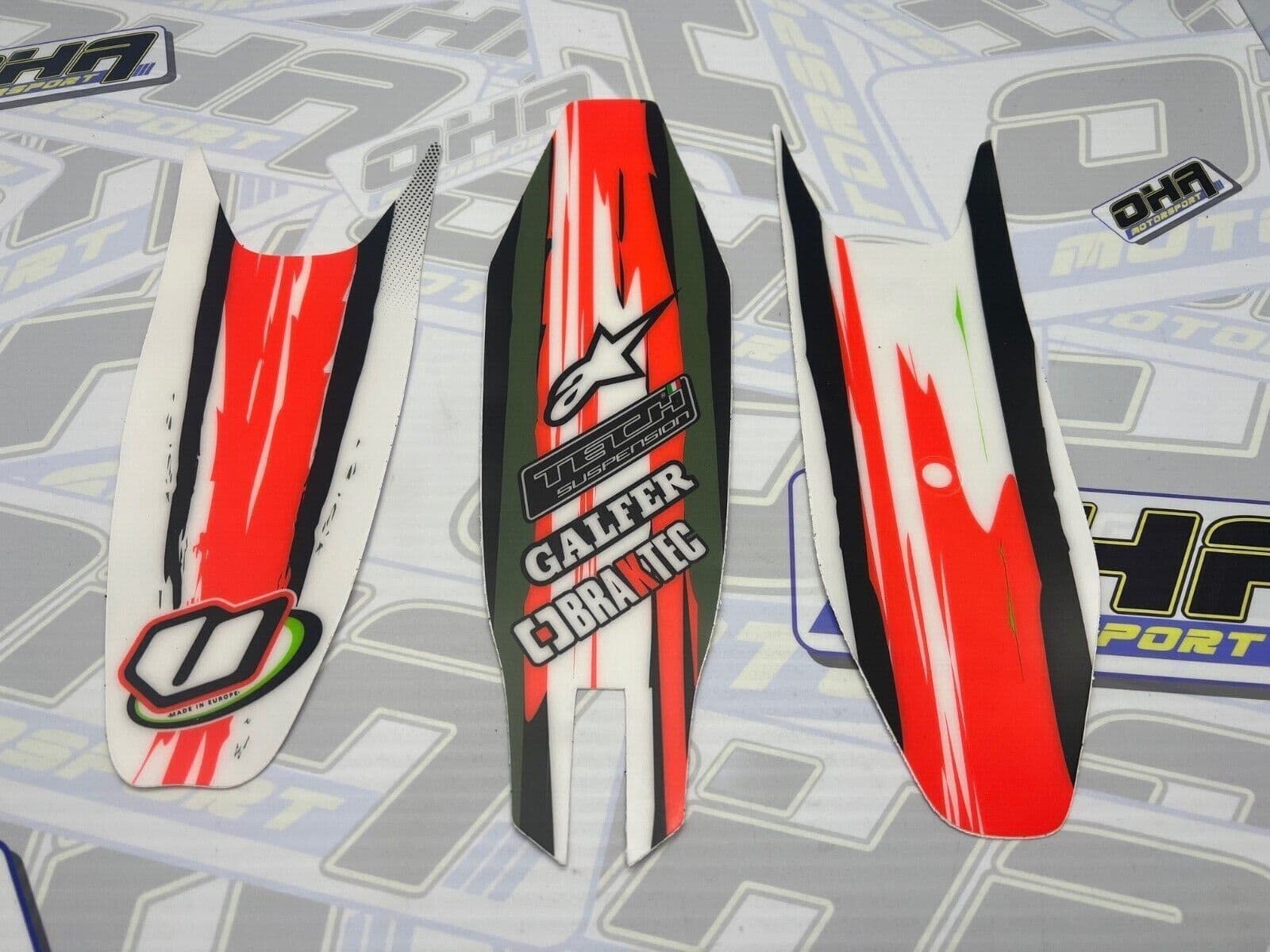 Vertigo R3 2021 Front Mudguard Decals / Stickers - Genuine