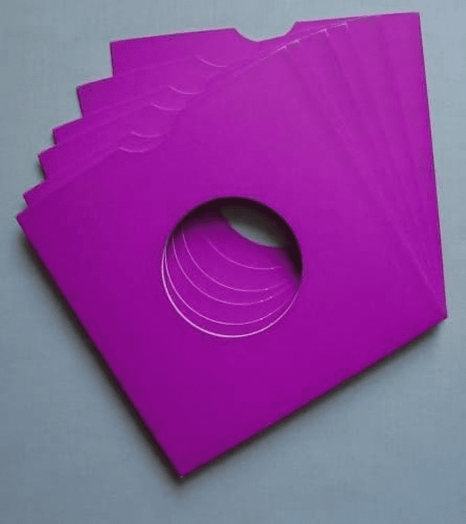 100 x 7" Purple Cardboard Record Sleeves Cover Card 7 Inch Single Sleeve