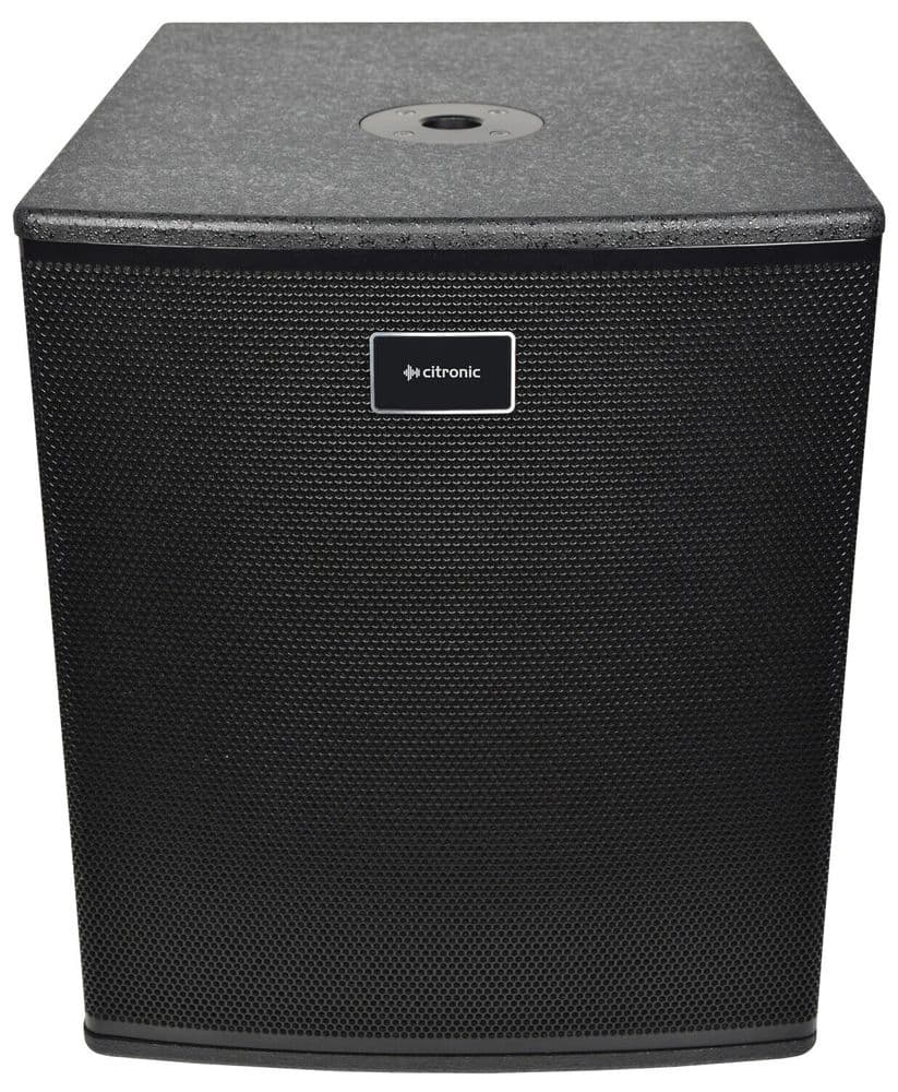 Citronic CASA-15BA 15" 1800W Powered Bass Bin Sub Speaker Stereo Crossover