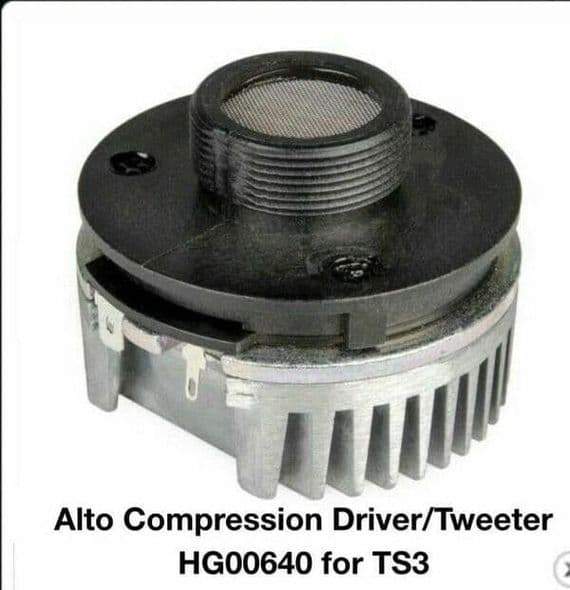 Genuine Alto TS315 Tweeter HG00640 HF Driver Complete ALTO TS3 TWEETER