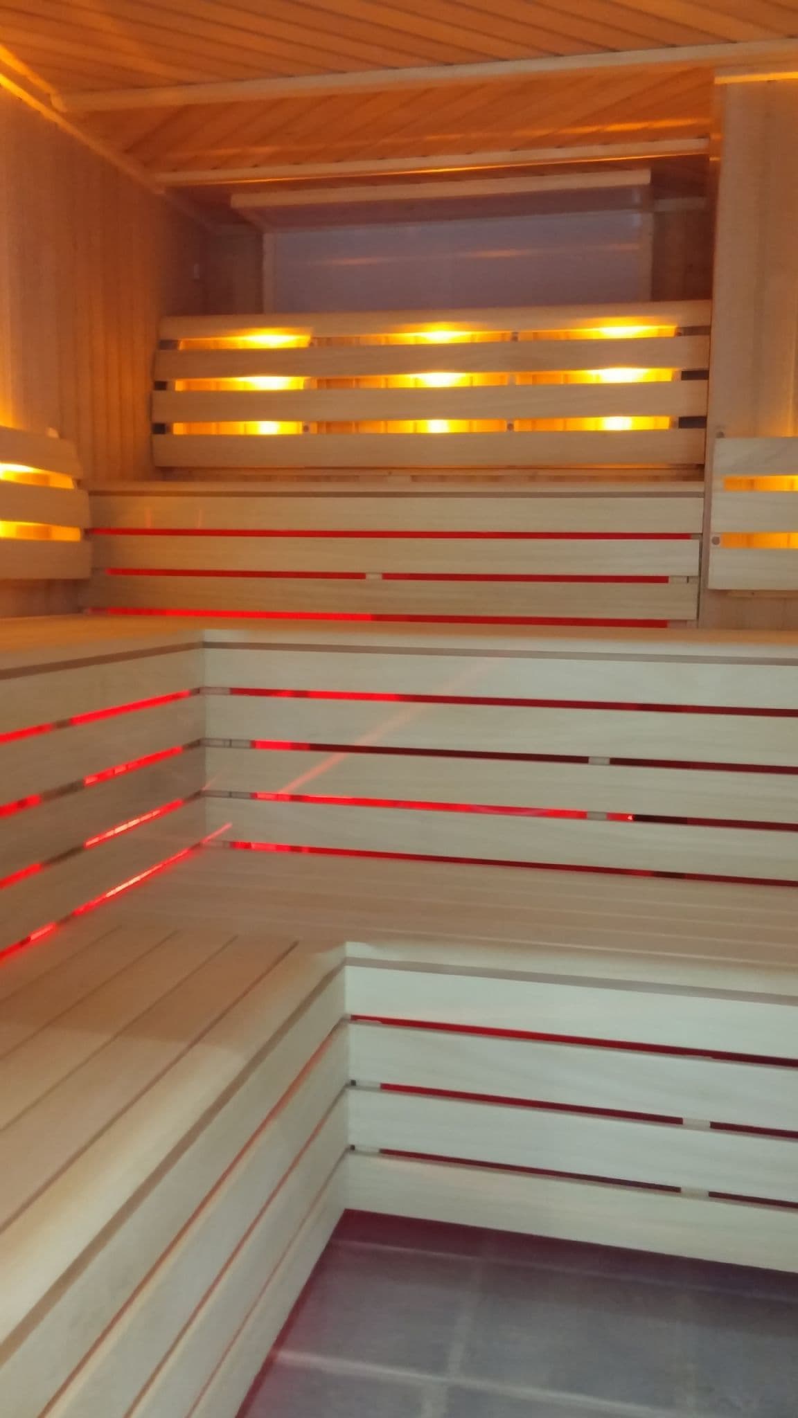 Bespoke Sauna Benches - Including LED lighting