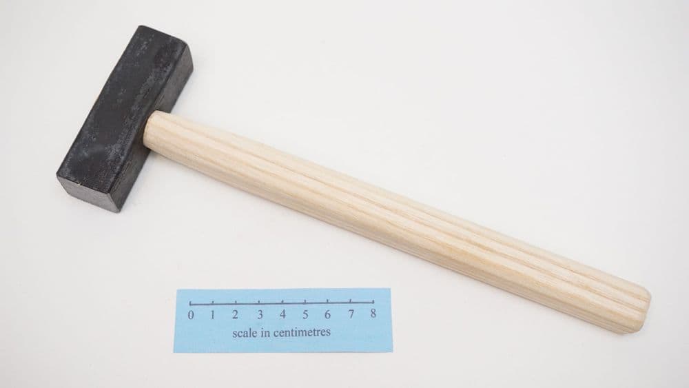 370g medieval square hammer from the workshop of kunz Hirsfogel 1462