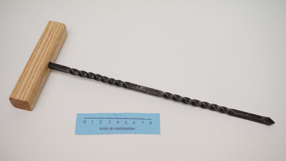 8mm Roman period twist auger from Saalburg in Germany