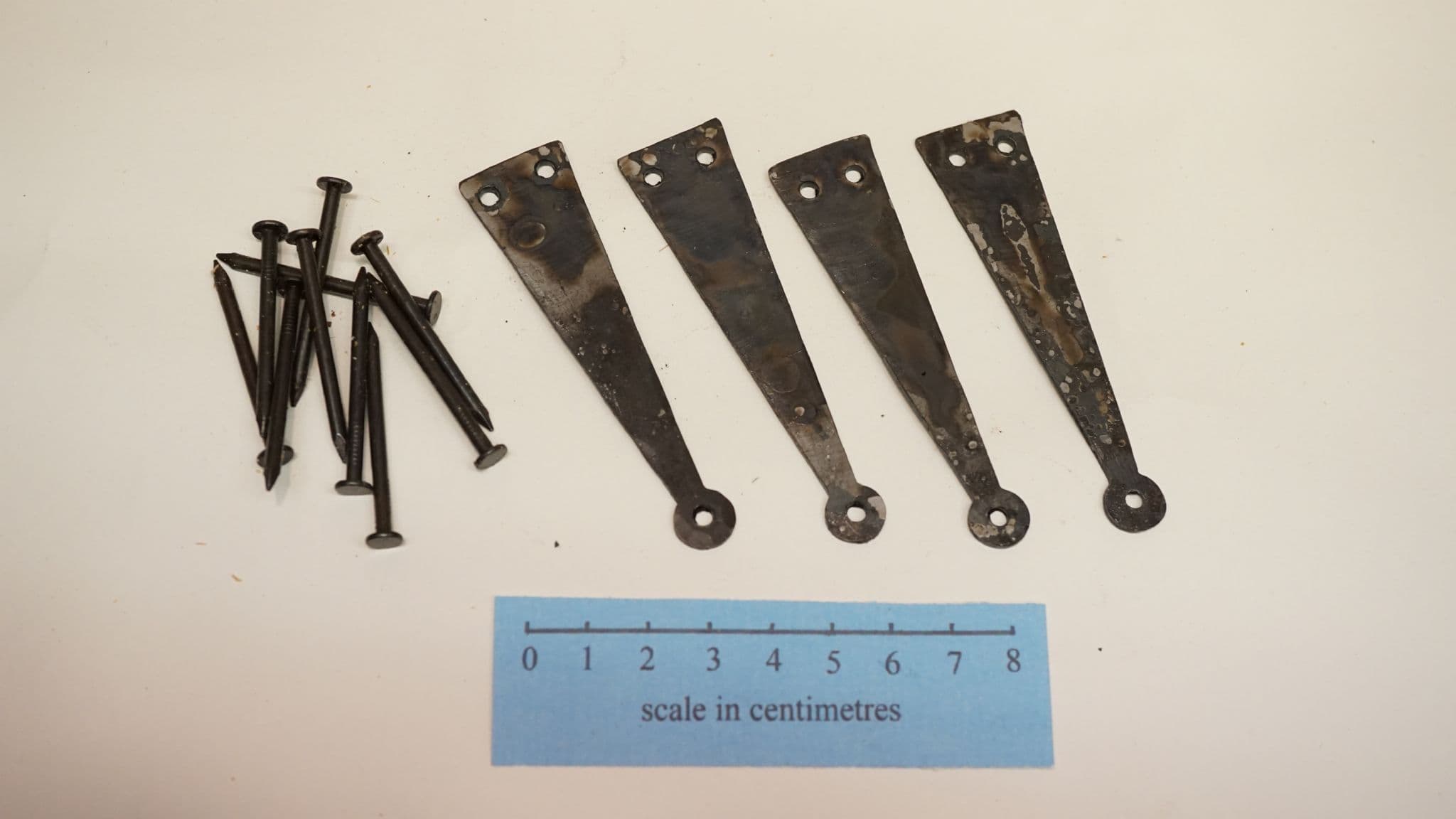 Anglo-Saxon box re-enforcer or split arrestor with nails and quantity ...