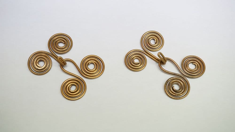 anglo saxon & viking bronze wrist clasps two pairs hines class A ...