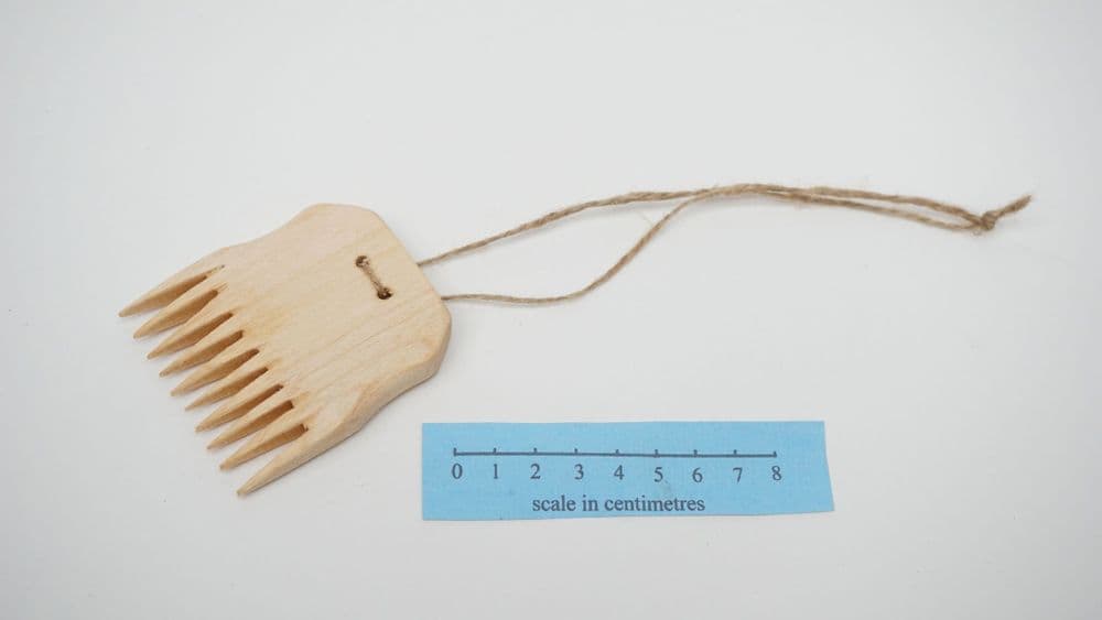 Anglo scandinavian Coppergate york weaving comb in maple wood