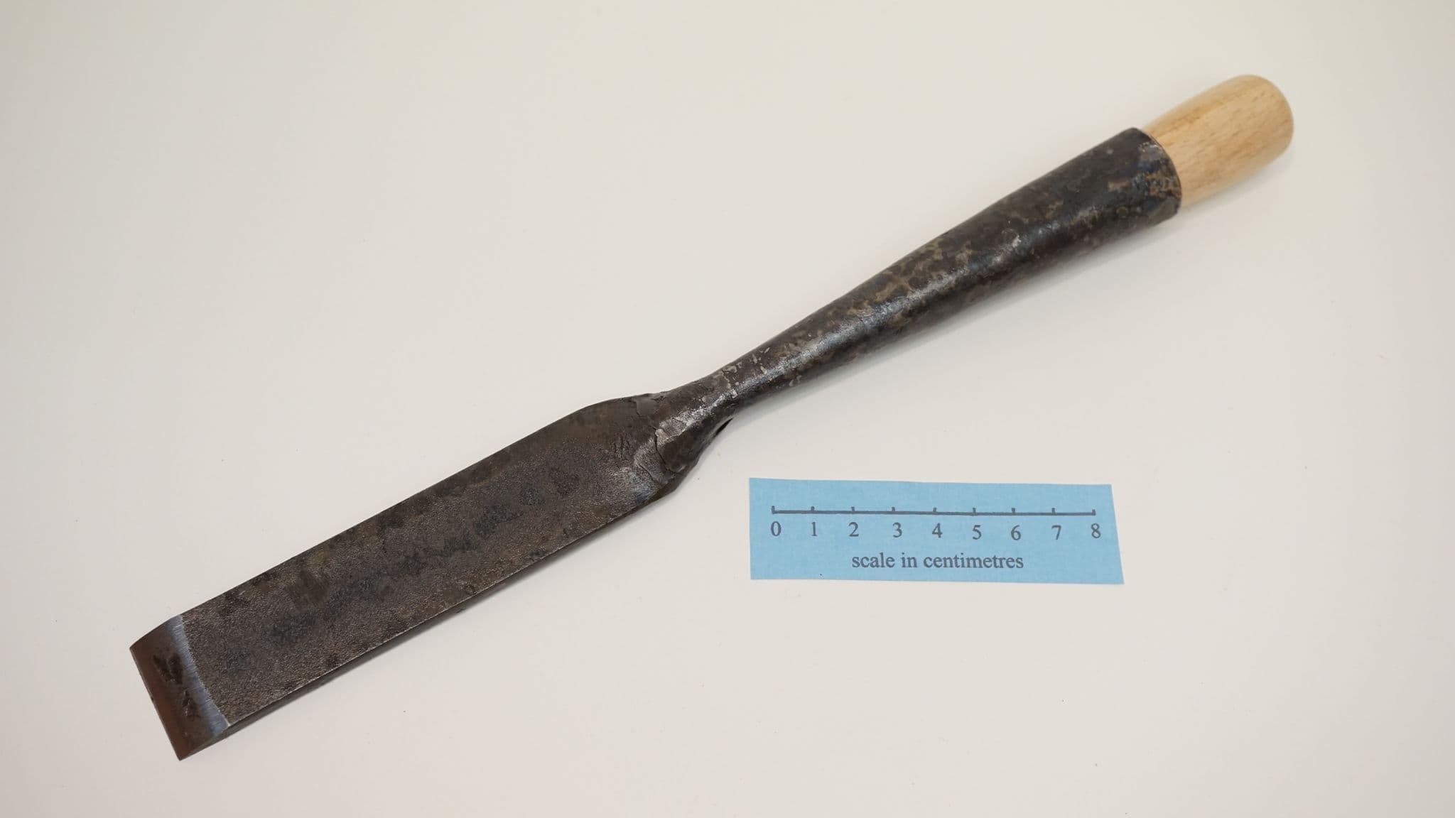 hand forged roman socketed chisel Newstead 30mm