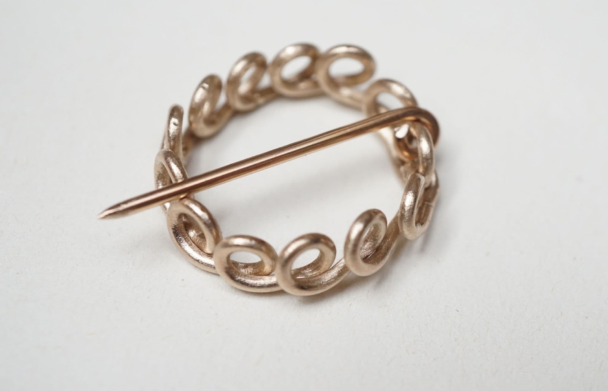 medieval bronze annular wire work brooch 20mm diameter based on a ...