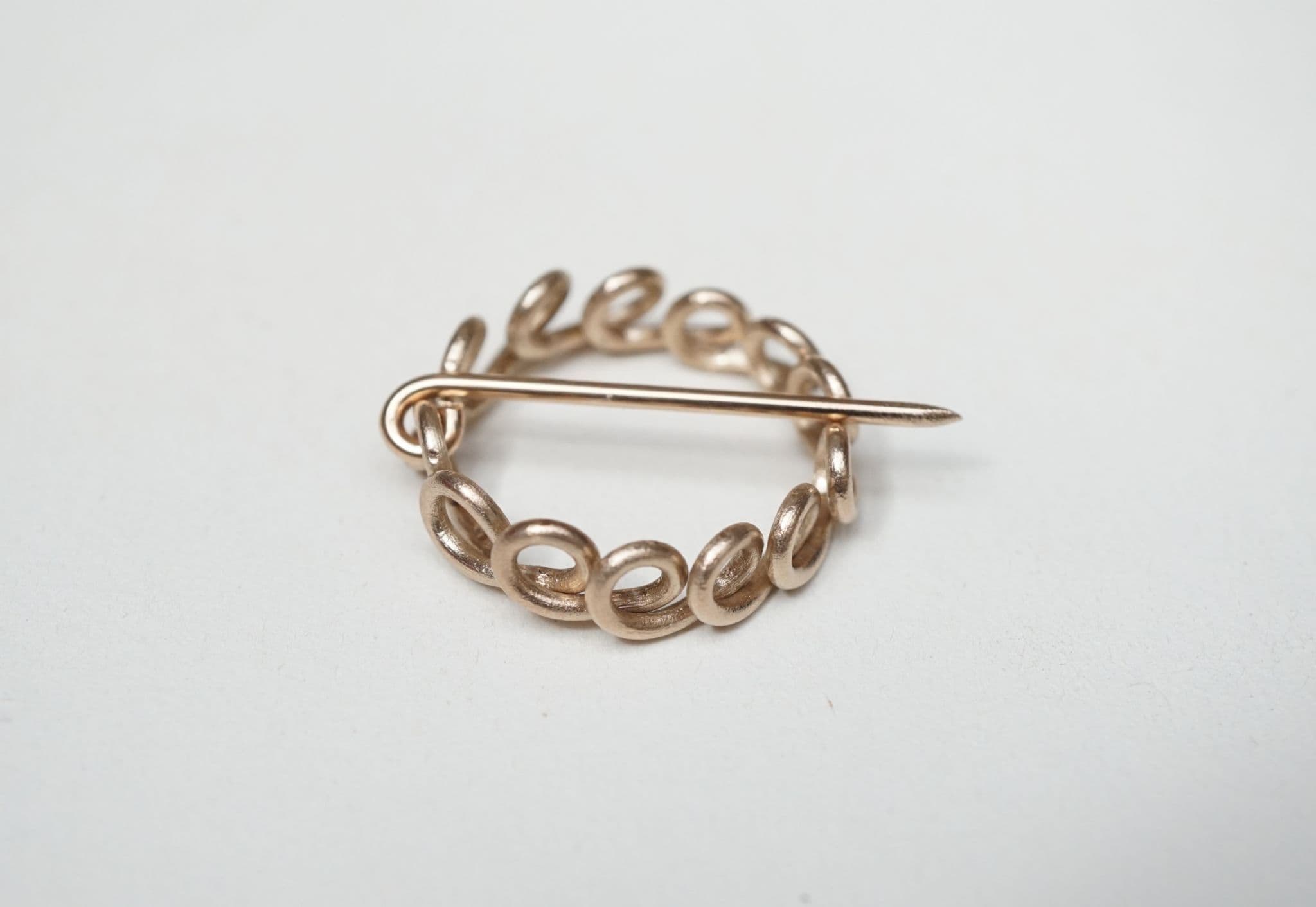 medieval bronze annular wire work brooch 20mm diameter based on a ...