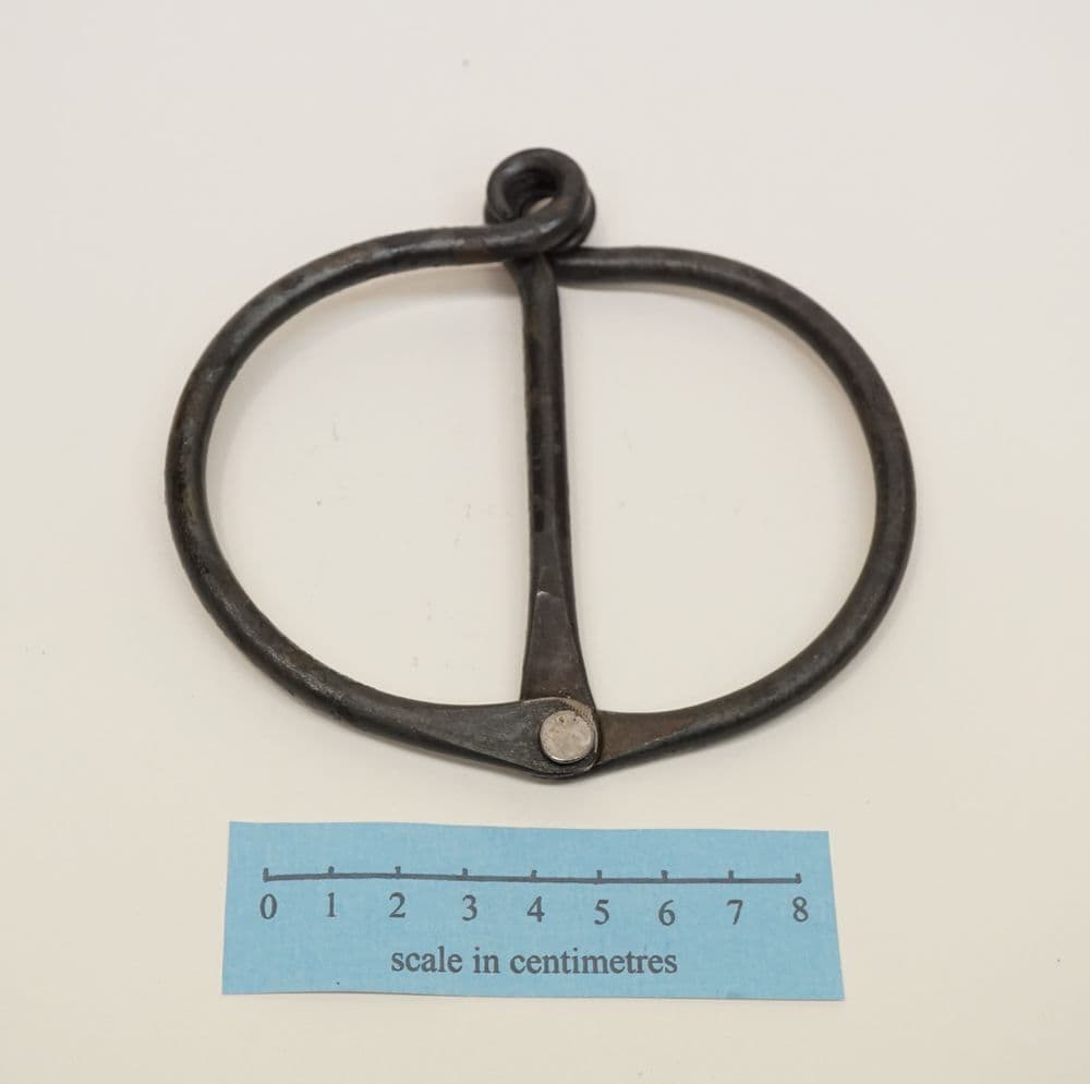 medieval Novgorod forged steel wrist shackles reenactment use